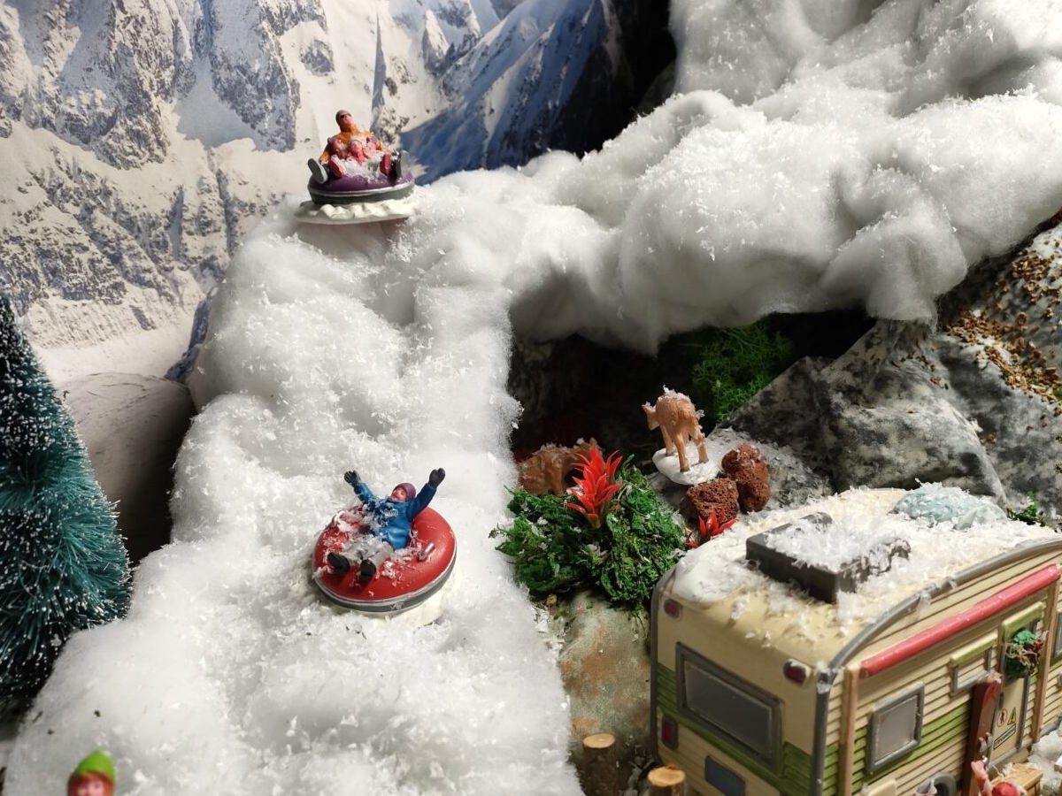 Feuille de décor modulable pour neige - 120 x 100 cm - My Village