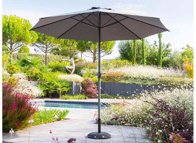 Parasol droit inclinable Loompa - Hespéride - Jardideco.fr
