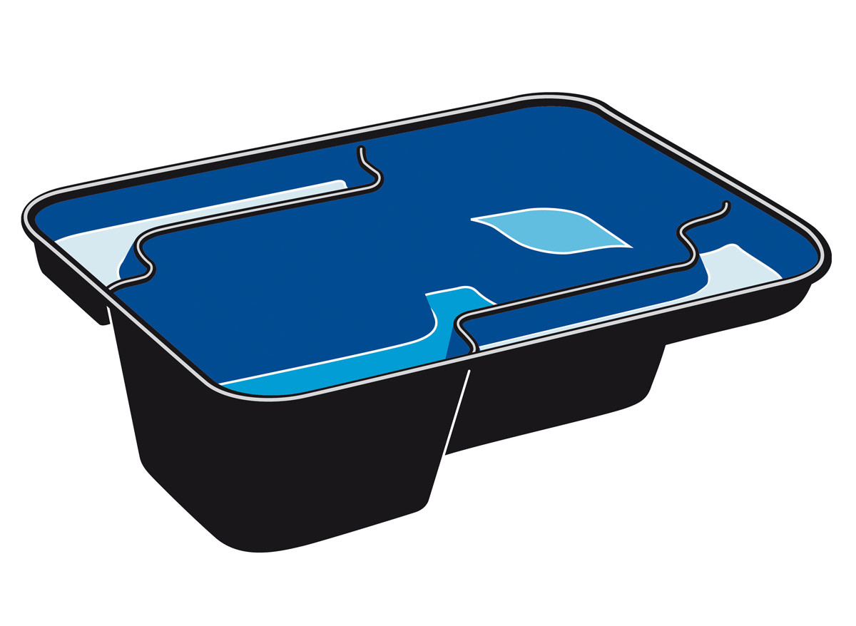 Bassin préformé Jupiter 230 litres pour amménagement jardin