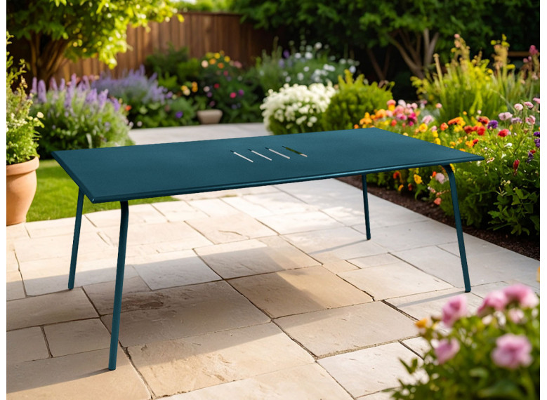 Table de jardin rectangulaire en métal Monceau 8 places - Fermob