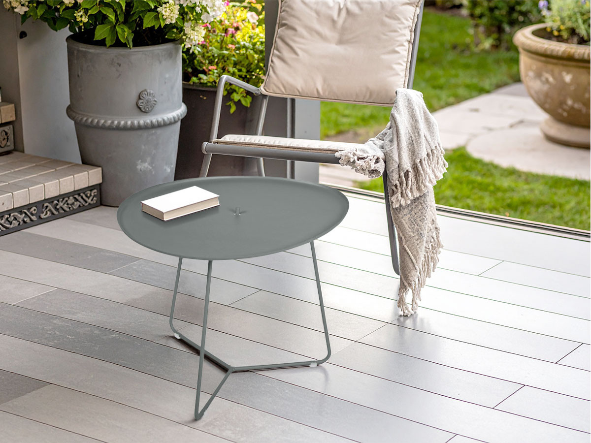 Table basse de jardin ovale en métal Cocotte - Fermob