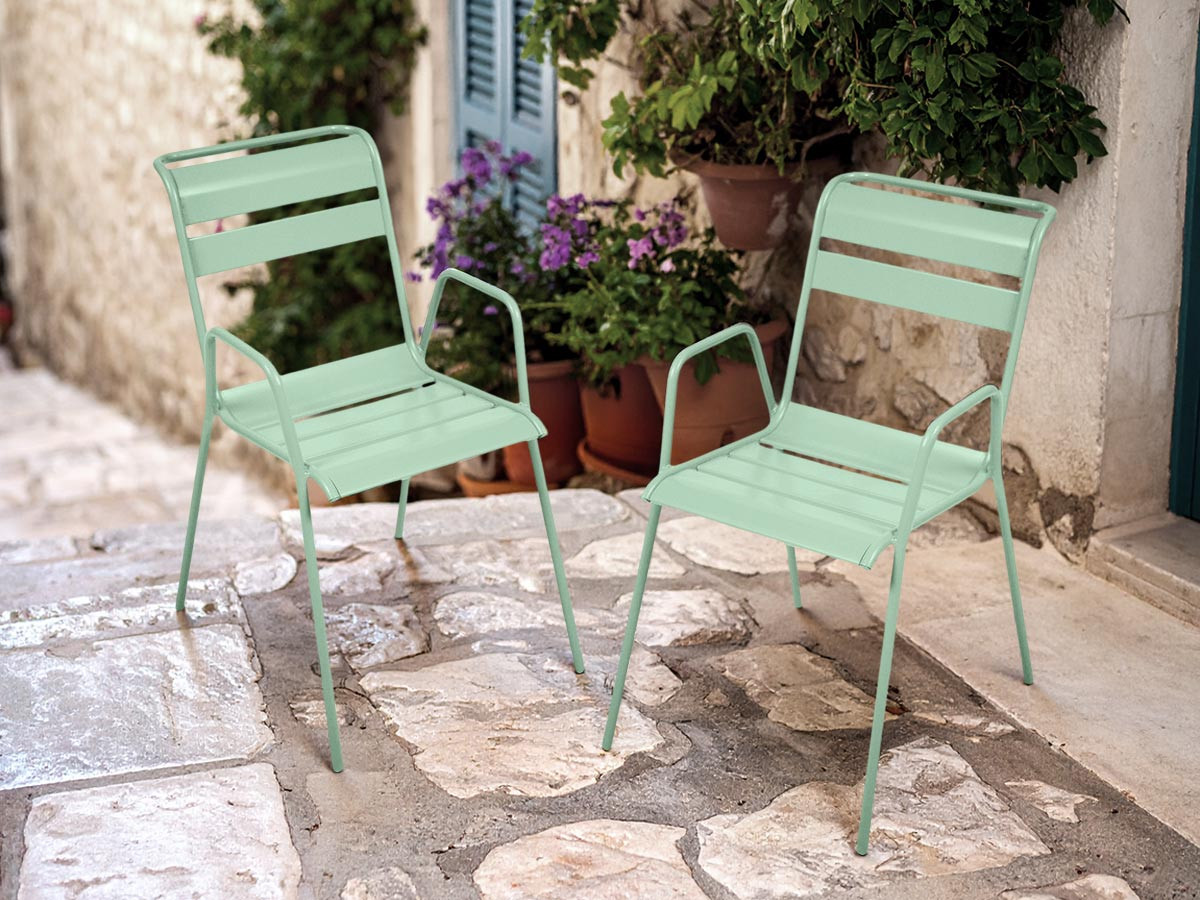 Fauteuil Bridge de jardin en métal Monceau - Fermob - Jardideco.fr