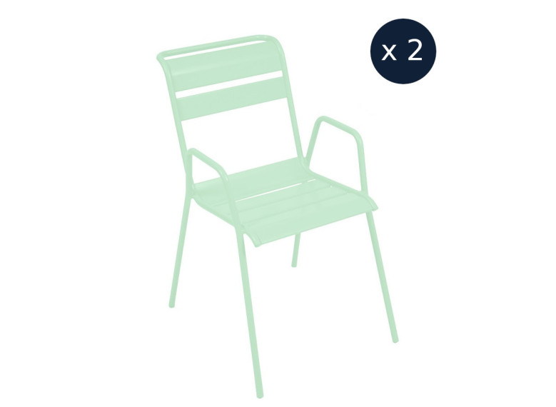 Fauteuil Bridge de jardin en métal Monceau - Fermob - Jardideco.fr