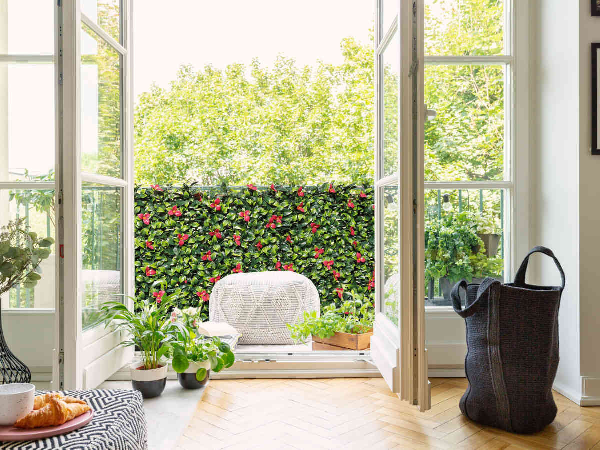 Treillis Extensible Osier & Bougainvillier 1x2m - Jardideco