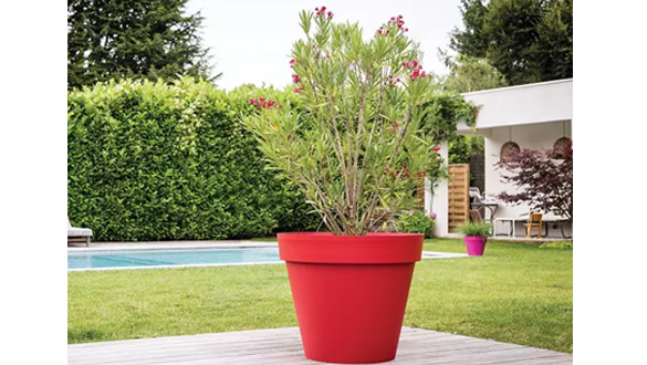 Pot de fleur XXL, grand pot de fleur extérieur en plastique