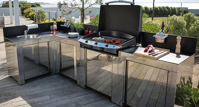Meuble Plancha Exterieur Inox